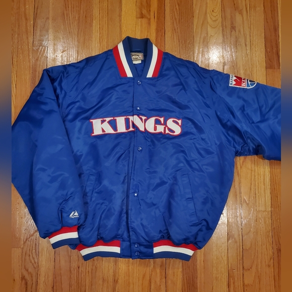 Jackets & Coats | Kansas City Kings Blue Satin Jacket | Poshmark